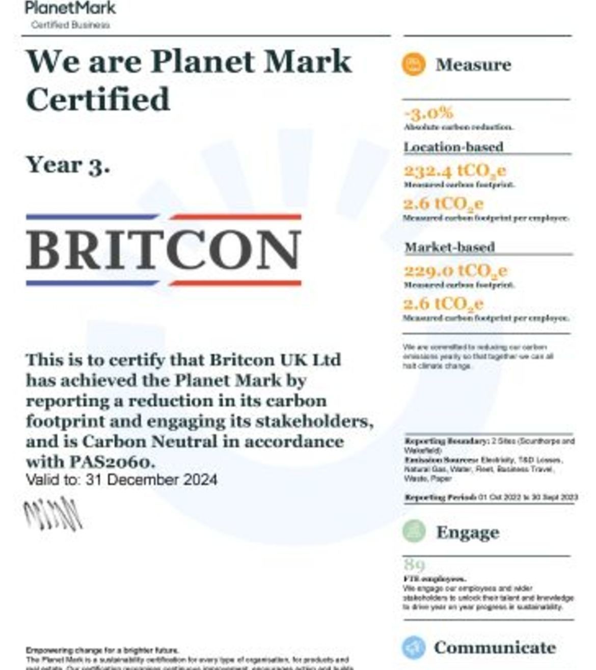 Planet Mark | Britcon