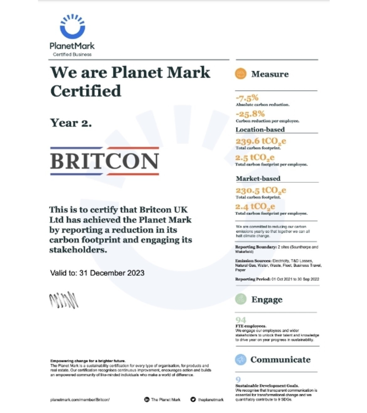 Planet Mark | Britcon